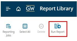 Run report button